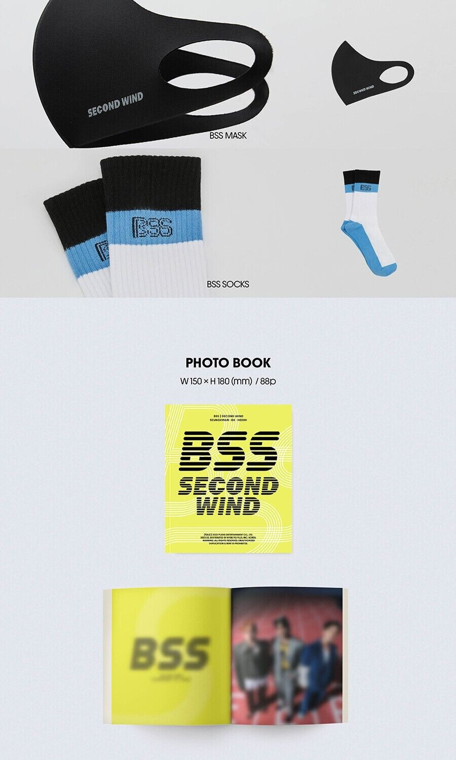 BSS [SECOND WIND] 1st Single Album SPECIAL Ver. CD+PhotoBook+Card+BSS ...