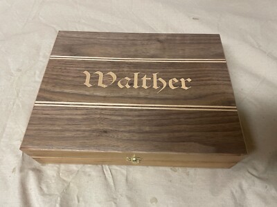 Hand Crafted Walther Solid wood Storage boxes, gun case, display box ...