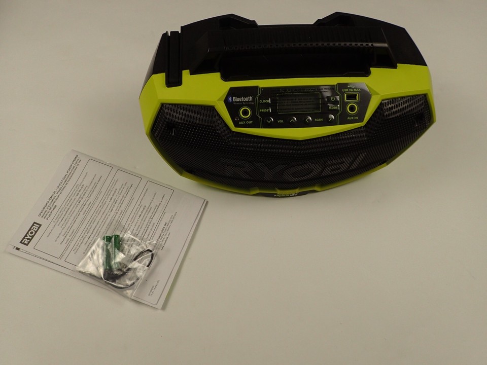 Ryobi P746 Wireless Bluetooth Stereo/Radio One + Plus 18V Tool Only AM ...