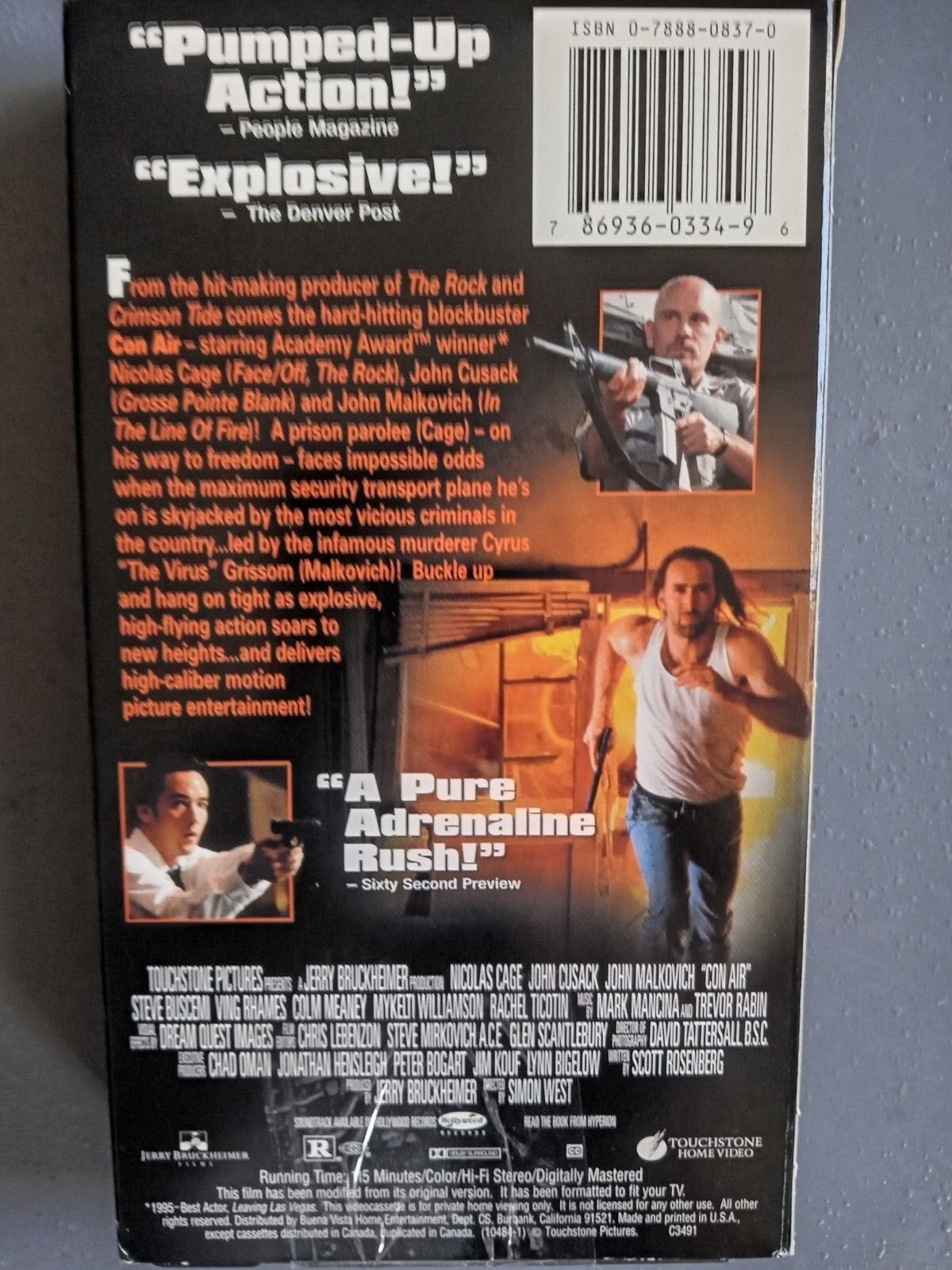 Con Air (VHS, 1997) 786936033496| eBay