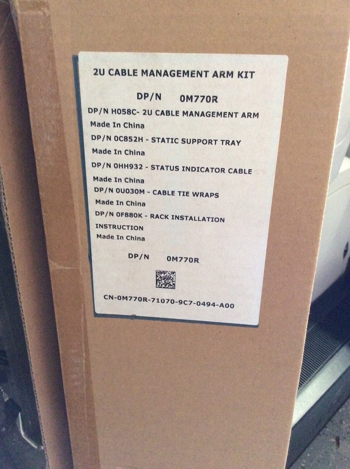 Dell 0M770R 2U Cable Management Arm Kit | eBay