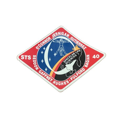 Authentic NASA Space Shuttle STS-40 Mission Patch Sticker Original ...