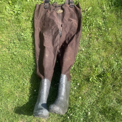 Pro Line Deluxe Waterproof Waders Bibs Overalls Brown Men's Size 13 ...