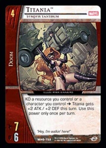 VS System: Titania, Temper Tantrum [Played] VS: Marvel Heralds of ...