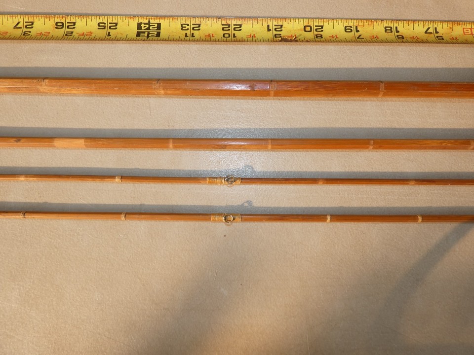 VINTAGE HORROCKS IBBOTSON UTK Split Bamboo 3 Pc + Extra Tip Fly Fishing ...