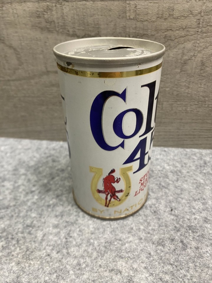 Colt 45 Beer Can Vintage Stout Malt Liquor 12oz Steel Flat Top | eBay