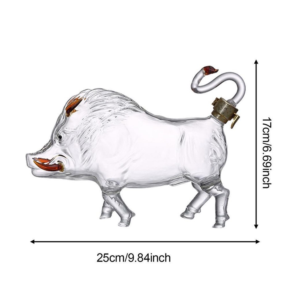 Animal Wine Decanter Liquor Bottle Bar Supplies Unique Transparent ...