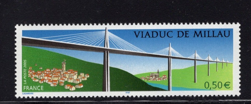 France 2004 Suspension Bridge of Millau water Viaduct MNH SC 3055 | eBay