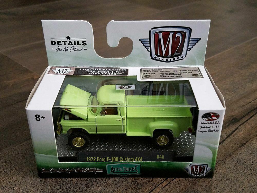 M2 Machines 1:64 Auto-Trucks R48 1972 Ford F-100 Custom 4x4 Chase Car ...