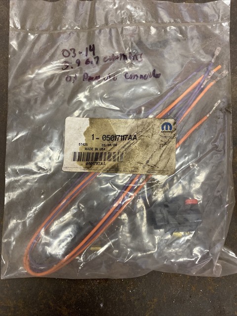OEM Mopar Alternator Wiring Connector Kit 05017117AA for sale online | eBay