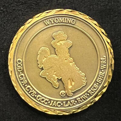 Wyoming COD CPR CYS JAC LAR RIW RKS SHR WRL TSA Challenge Coin | eBay