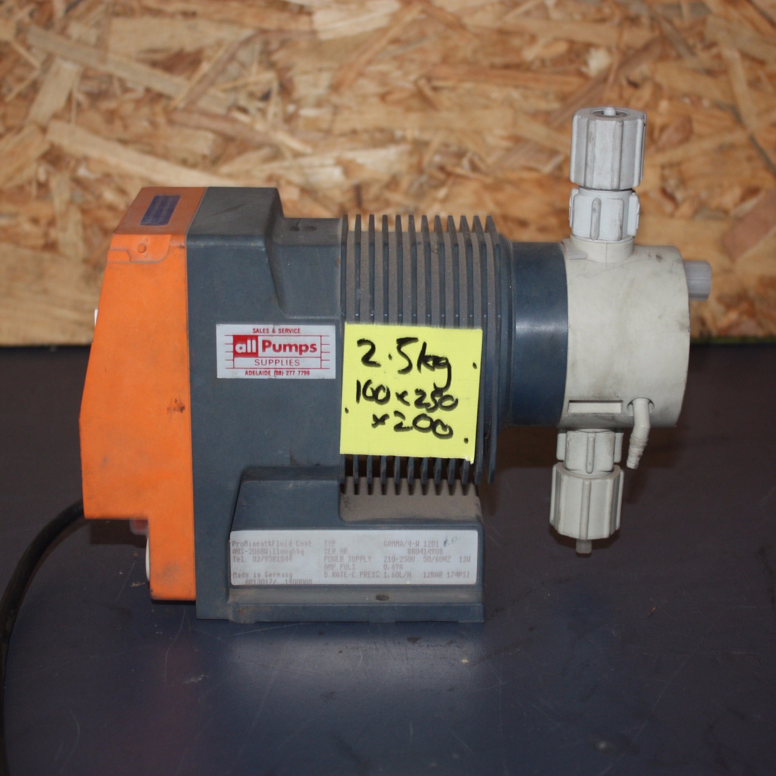 ProMinent GAMMA/4-W 1201 PP Chemical Metering Dosing Pump 240V 1.6L/h ...