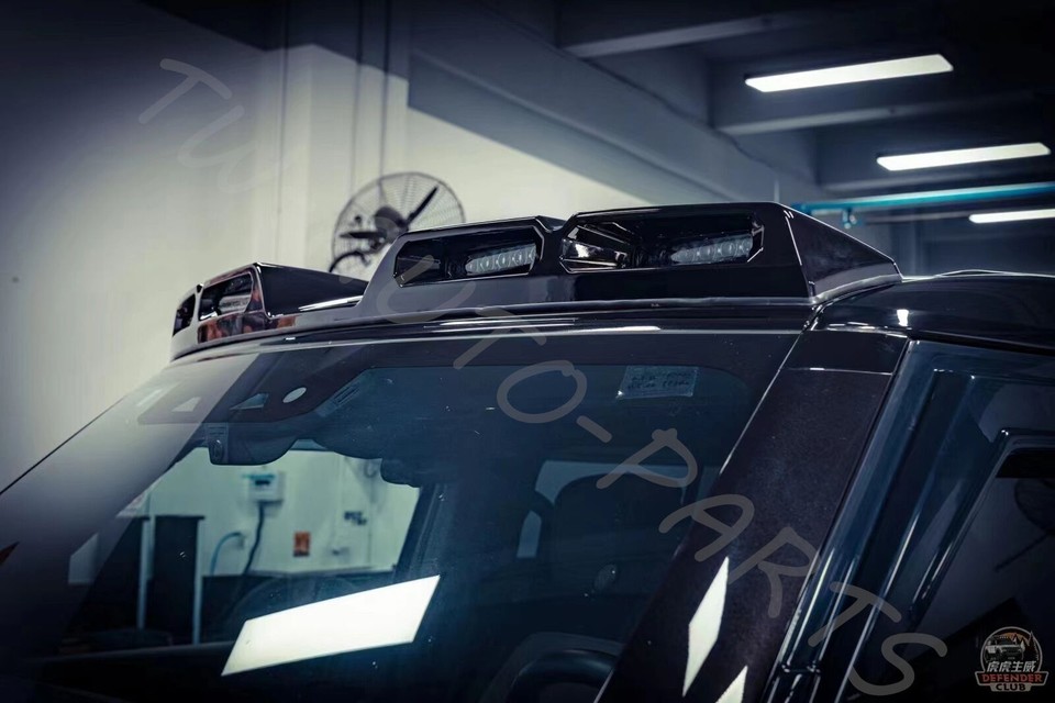 CARBON ROOF LIGHT BAR with LED DRL for LAND ROVER DEFENDER 110 L663 ...