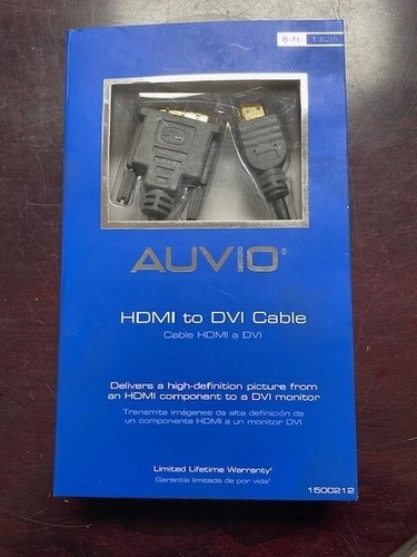 Auvio Hdmi To Dvi Cable 6 feet 1.82 M | eBay