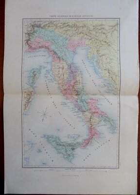 Roman Italy Ancient World Latium Umbria Etruria Liguria c. 1870's ...