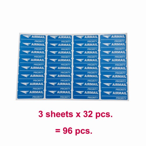 Air Mail Sticker Priority Shipping Label Mailing Par Avion Stamp Parcel ...