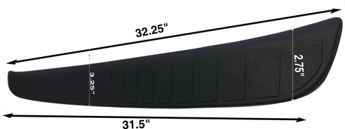 All Black Universal Rubber Stick On Bumper Protector With 3M Adhesive ...