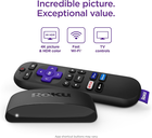 Roku Express 4K+ Roku Streaming Device 4K/HDR Roku Voice Remote Free ...