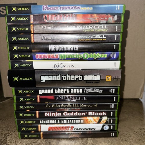 Microsoft Xbox 2001 Game Lot of 14, Doom, Morrowwind, Grand Theft Auto ...