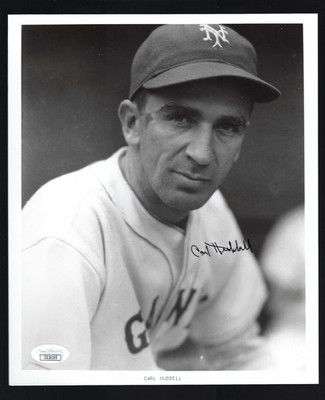 Carl Hubbell signed 8x10 Photo JSA Authenticated Baseball Hall of Fame ...