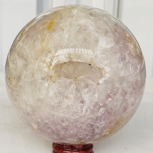 1840g Natural Cherry Blossom Agate Sphere Quartz Crystal Ball Healing ...
