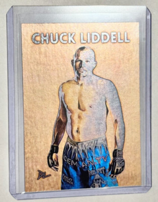 Chuck Liddell Limited Platinum Plated Artist Signed MMA Legend Trading ...