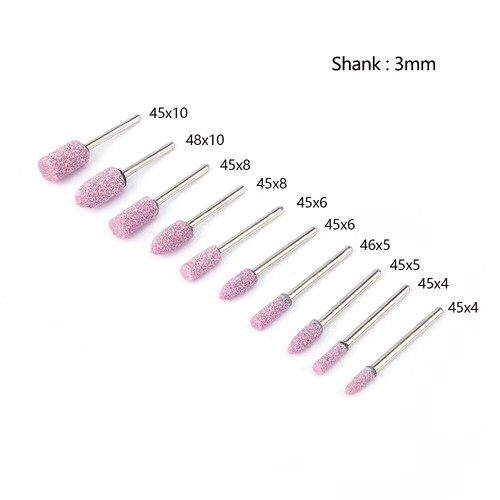 Ceramic Grinding Head Mounted Point Set Abrasive Rotary Tool 100Pcs 1/8 ...