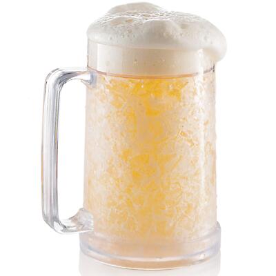 Double Wall Insulated Mug for Beer – Freezable Beer Mug 16 oz Freezer ...