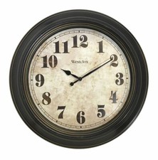 Baldauf Clock Company Black Oil Rub 30" Large Oversized Round Wall ...