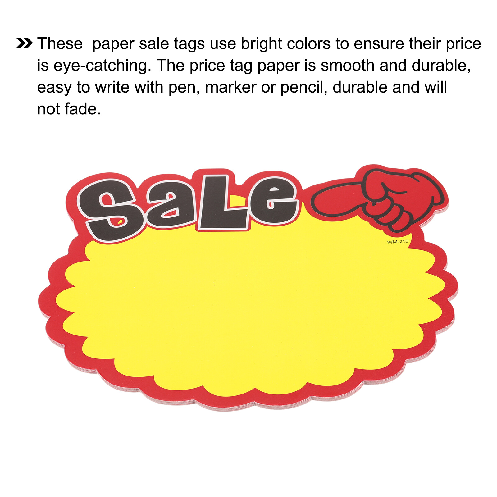 Star Burst [SALE] Finger Signs Price Tags Red Border Yellow Color 50 ...