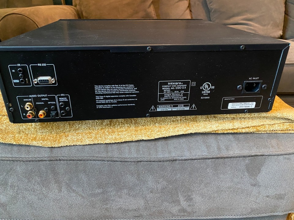 Integra CDC 3.4 6-Disk Carousel CD Player | eBay