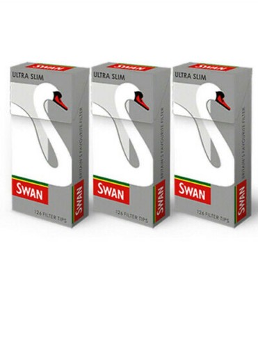 SWAN ULTRA SLIM Filter Tips Pre Cut Cigarette Tobacco Rolling Smoking ...