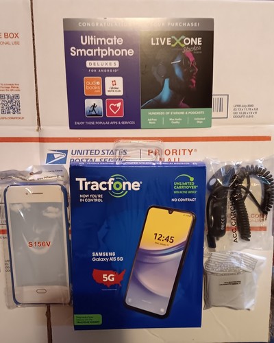 Tracfone Samsung Galaxy A15 5G 128GB + 1 Year Plan 1500/1500/1500 Talk ...