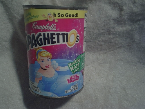 CINDERELLA DISNEY PRINCESS SPAGHETTIOS SEALED CAN,carriage,slippers ...