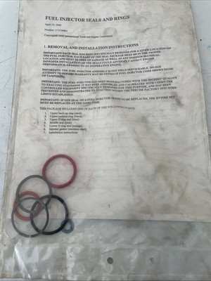 GENUINE INTERNATIONAL INJECTOR SEAL KIT 1830742C92 NEW OEM | eBay