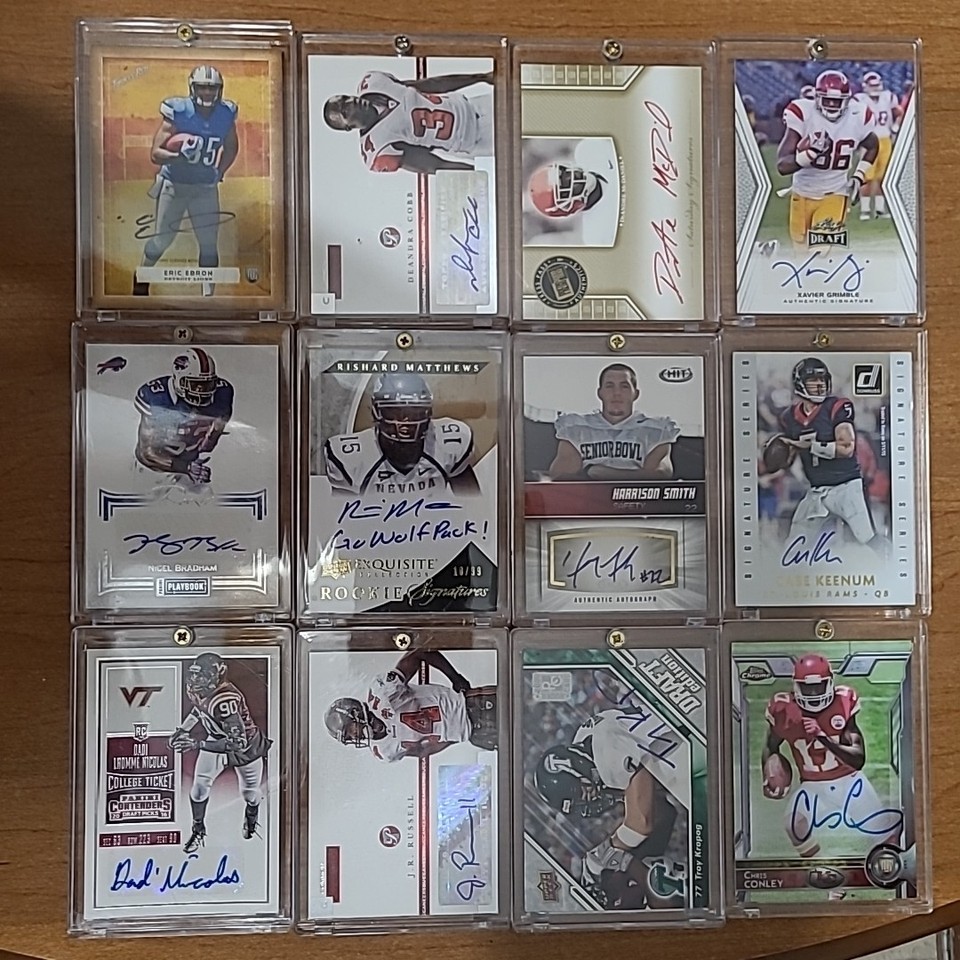 HUGE Lot Of 108 Random NFL Football Autos, Rookies + Vets. Numbered ...