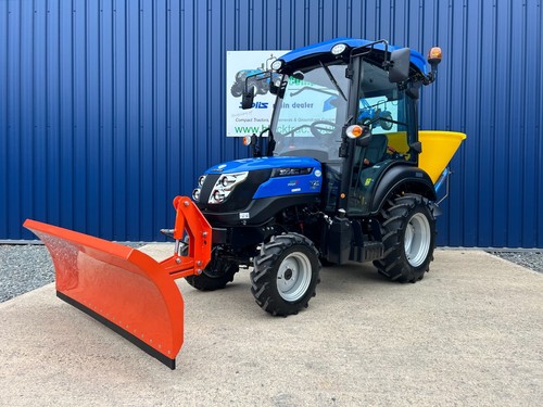 NEW SOLIS 26 HST 4WD COMPACT TRACTOR WITH CAB, SNOWPLOUGH & SALT ...