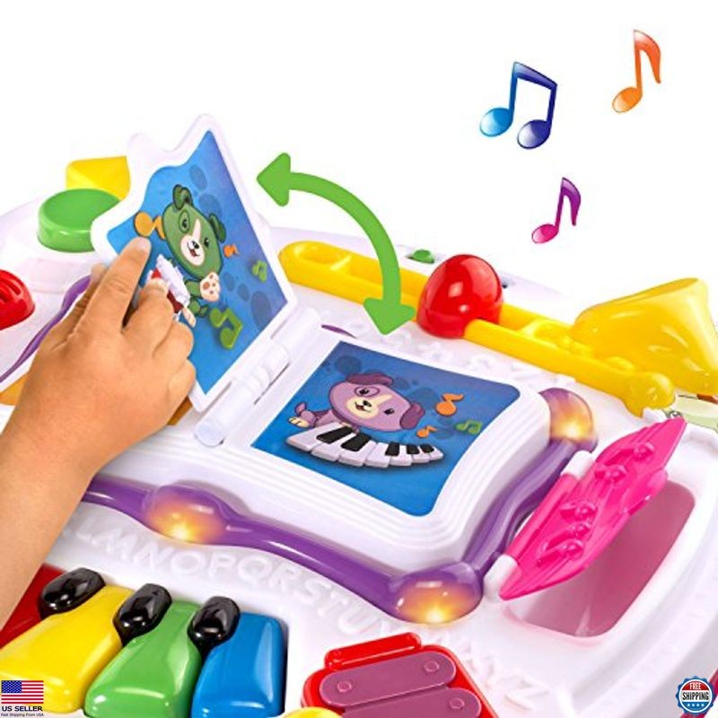 LeapFrog Learn and Groove Musical Table, Pink, Interactive Toy with Fun ...