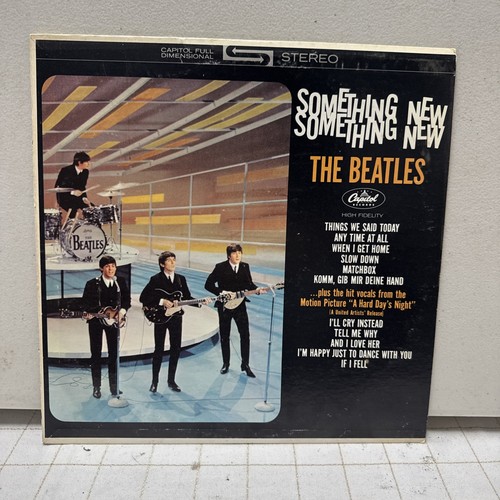 NM The Beatles Something New Vintage LP Capitol Records Orange Label ST ...