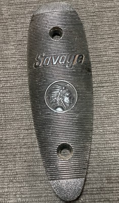 Vintage Savage Mod 99 Rifle Butt Plate Indian Chief Cast Aluminum | eBay