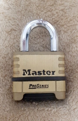 Master Lock ProSeries 1175 Brass Resettable Combination Padlock - NEW - IN BOX ! | eBay