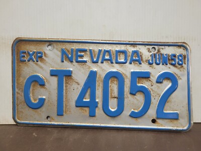 1958 Nevada License Plate Tag Original. | eBay