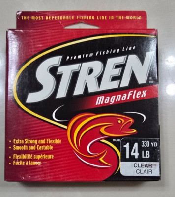 14lb 330yd Stren MagnaFlex Clear Mono | eBay
