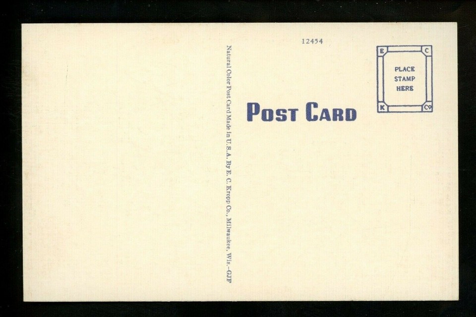 School postcard Defiance, Ohio OH High School Auditorium linen Kropp | eBay