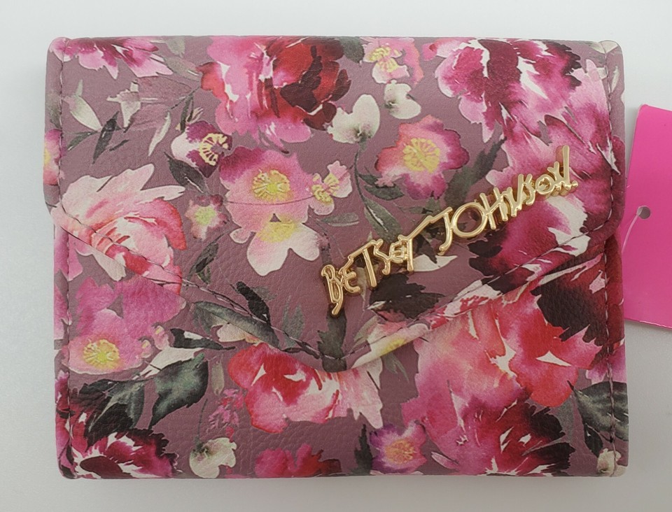 BETSEY JOHNSON Luv Betsey Small Flap Wallet for Cards/Bills/IDs ~You ...