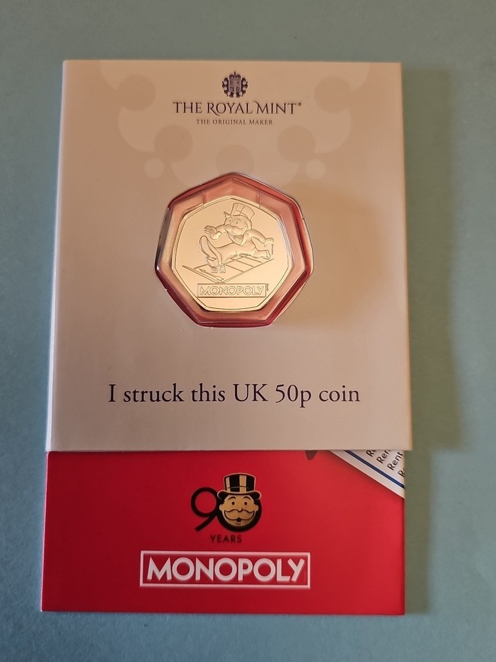 Royal Mint 2025 Strike Your Own Monopoly 50p BU Coin... | eBay UK