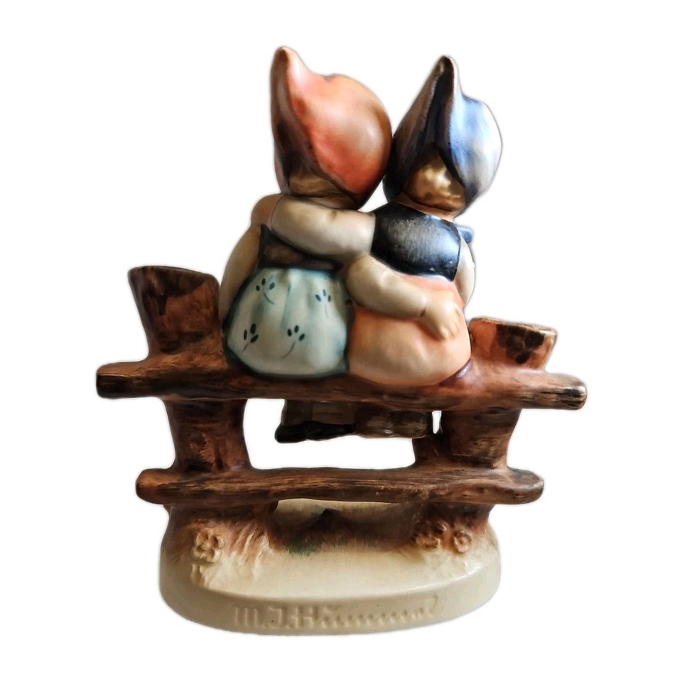 Hummel Figurine #179 Coquettes Girls On A Fence Birds W. Germany 5" Bud ...