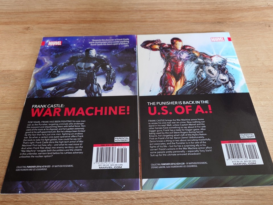 The Punisher: War Machine Vol. 1 & 2 by Matthew Rosenberg (Paperback ...