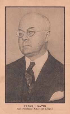 1928 Frank Navin Detroit AL American League 1920s Baseball Magazine ...