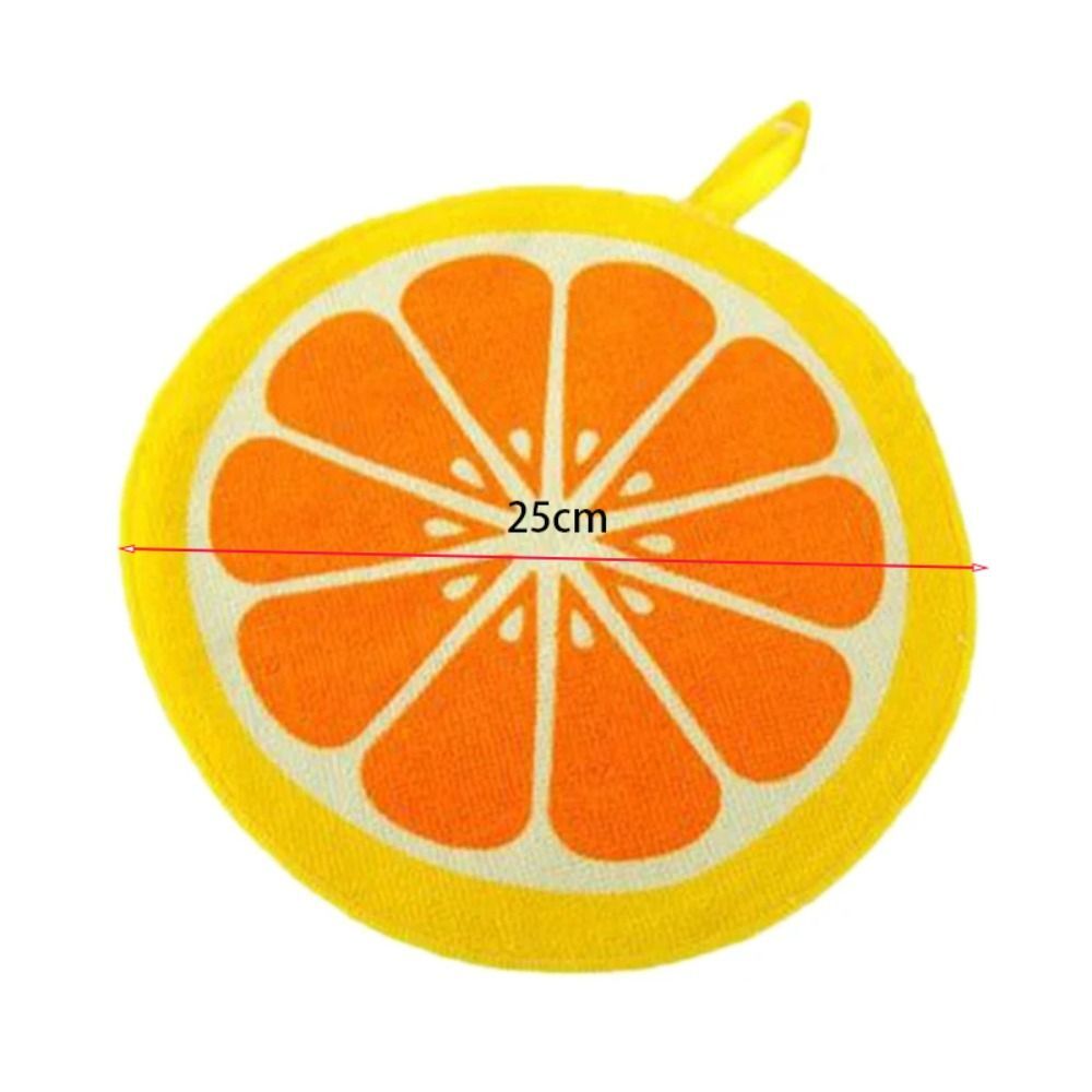 Fruit Print Hanging Towel Absorbing Cloth Dish Cloth Cleaning Rag ...